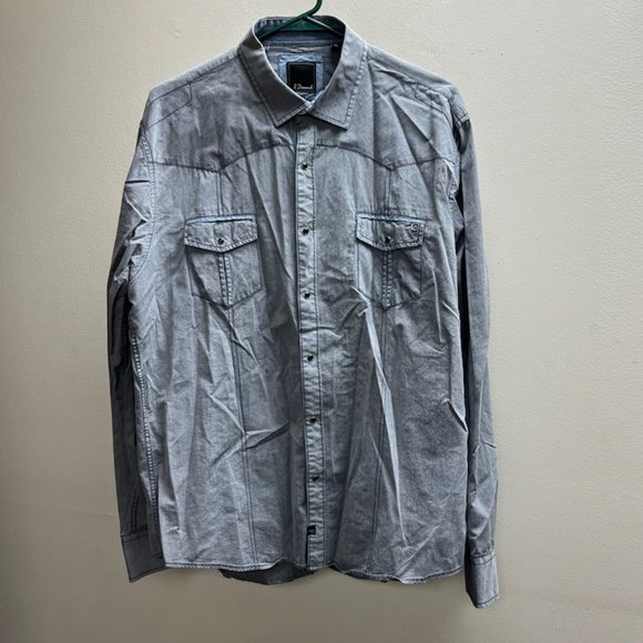 7 Diamonds | Shirts | 7 Diamonds Button Snap Up Long Sleeve Shirt ...